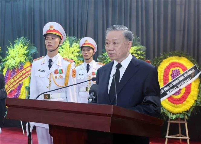 Eulogy delivered at memorial service for Party General Secretary Nguyen Phu Trong | Vietnam+ ...