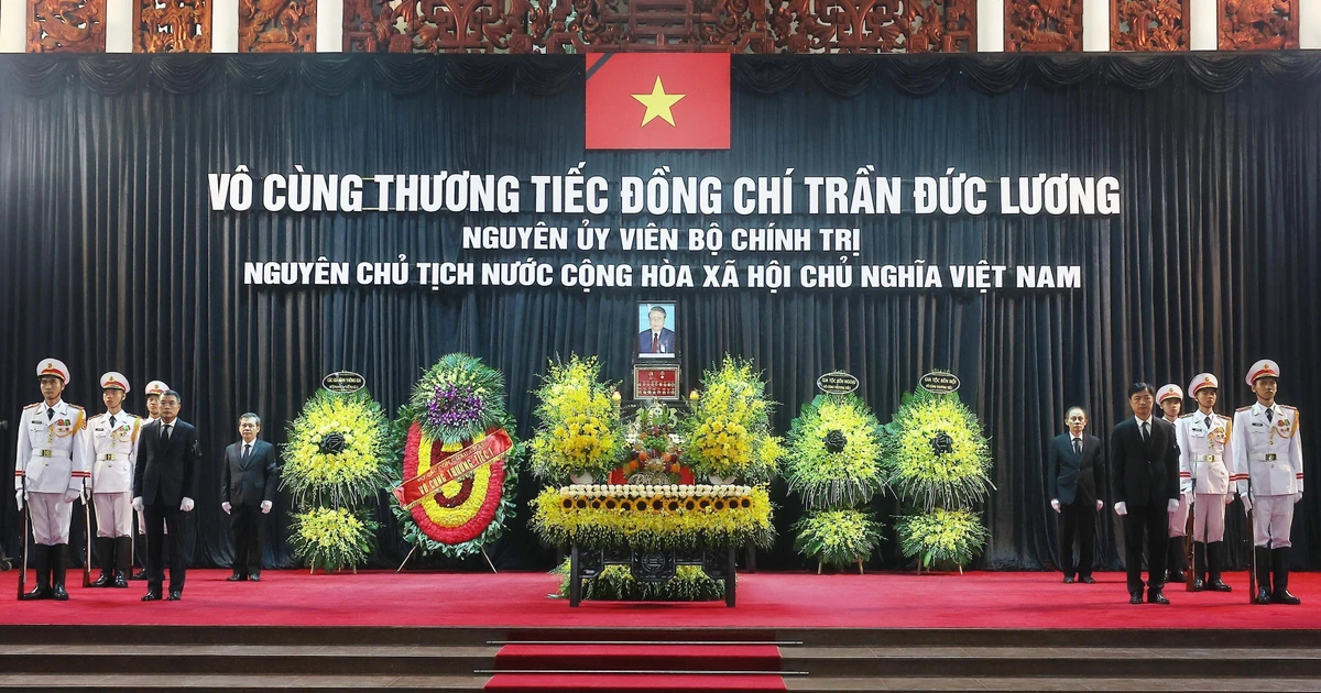 State funeral held for former State President Tran Duc Luong | Vietnam+ ...