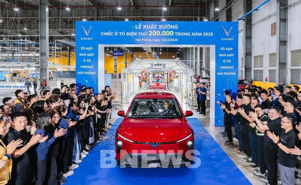 VinFast produces 200,000th electric vehicle in 2025 | Vietnam+ ...