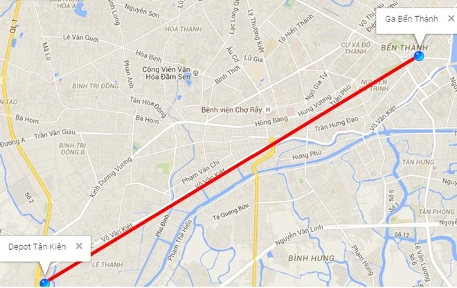 HCM City: Metro line 3A design submitted for approval