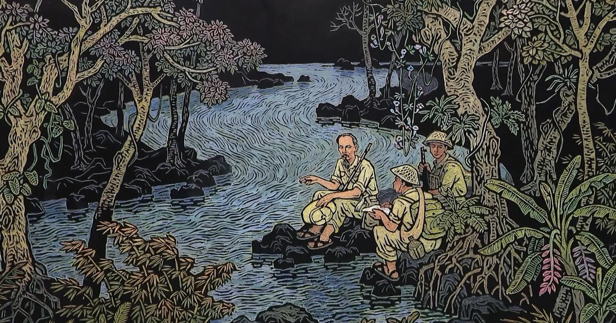 Nguyen Sang’s painting showcased at 50th reunification anniversary ...