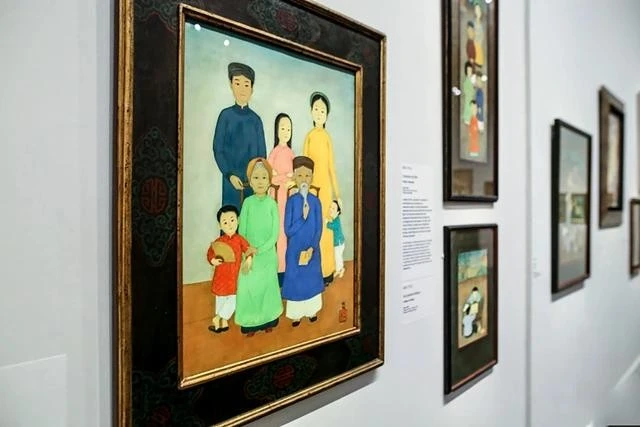 Paintings by renowned Vietnamese artists exhibited in France | Vietnam+ ...