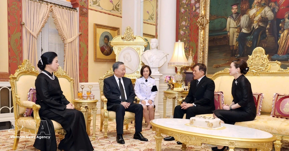 Top Vietnamese leader and his spouse meet with Thai King and Queen