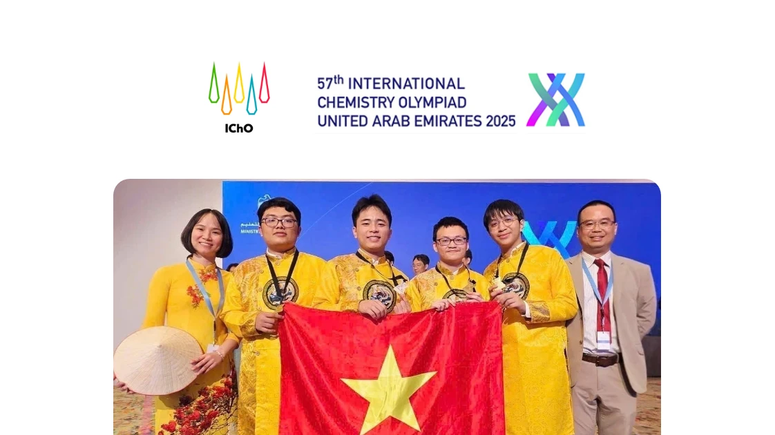 Vietnam wins four gold medals for the first time at 2025 IChO | Vietnam+ (VietnamPlus)