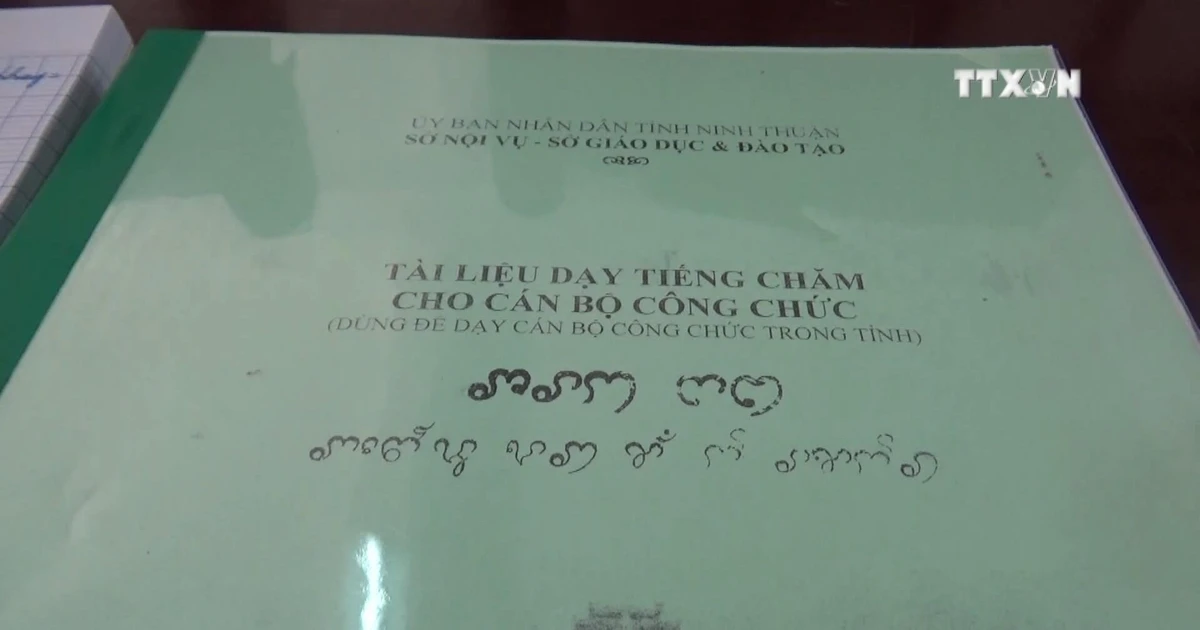 Grassroots cadres taught Cham ethnic language | Vietnam+ (VietnamPlus)