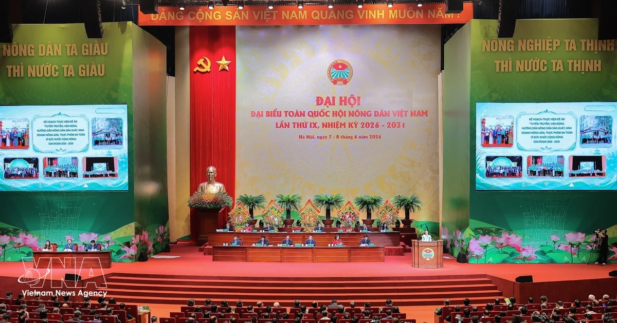 9th National Congress of Vietnam Farmers’ Union opens in Hanoi
