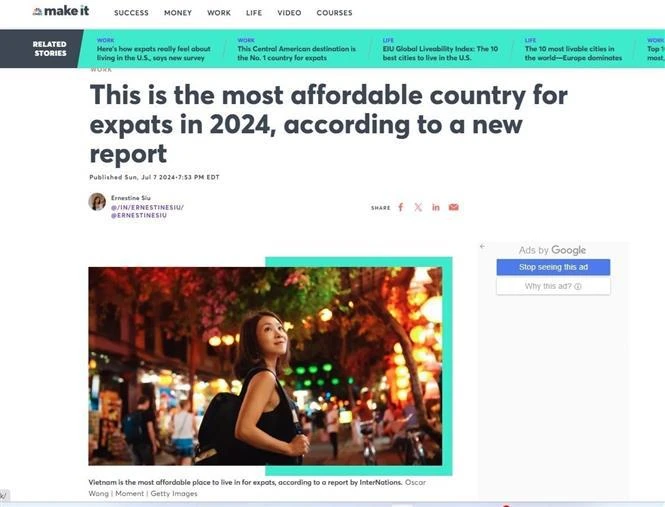 Vietnam an ideal destination for expats: InterNations | Vietnam+ ...