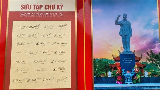 President Ho Chi Minh’s signatures, autographs on display in Co To ...