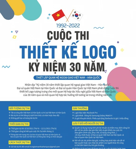 Logo design contest marks 30th anniversary of Vietnam – RoK diplomatic ...