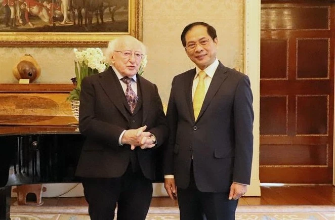 Vietnamese FM meets Irish President | Vietnam+ (VietnamPlus)