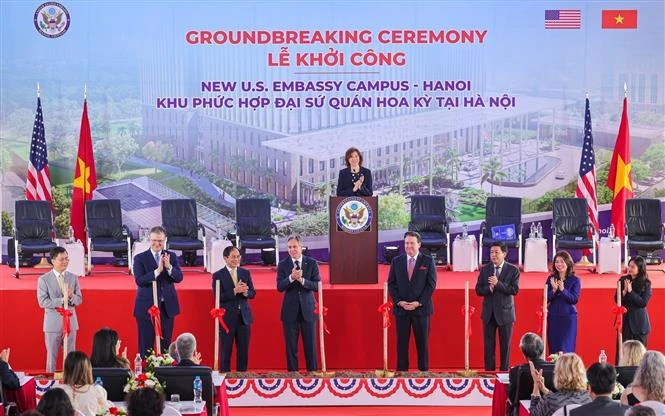 Groundbreaking ceremony held for new US Embassy in Hanoi | Vietnam+ ...