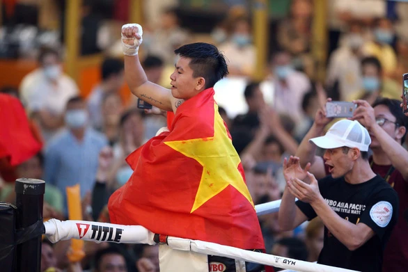 First Vietnamese female boxer wins WBO Asia Pacific competition ...