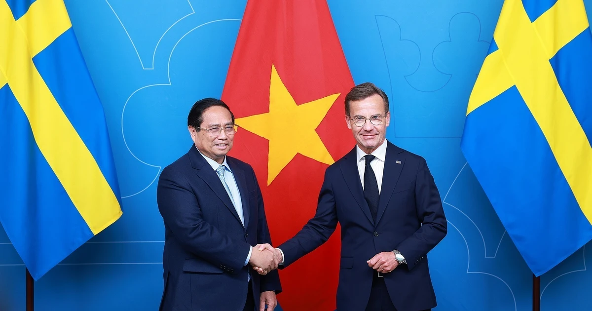 Prime Minister Pham Minh Chinh holds talks with Swedish counterpart | Vietnam+ (VietnamPlus)