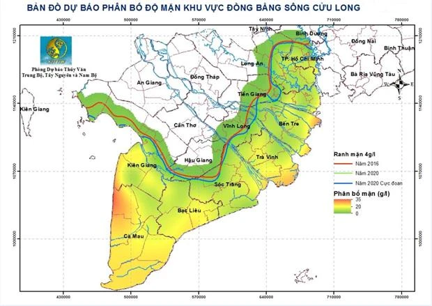 Saltwater intrusion in Mekong Delta projected to increase | Vietnam+ ...