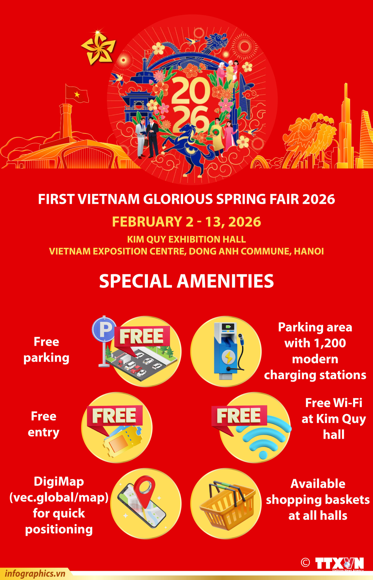 First Vietnam Glorious Spring Fair 2026 offers special amenities ...